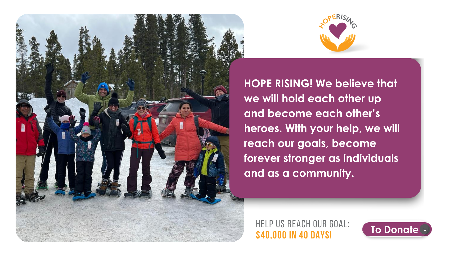 Building Hope Summit - Hope Rising website banner