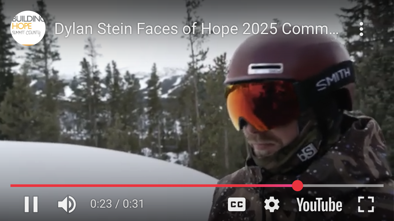 Building Hope Summit - Dylan Stein Faces of Hope ski